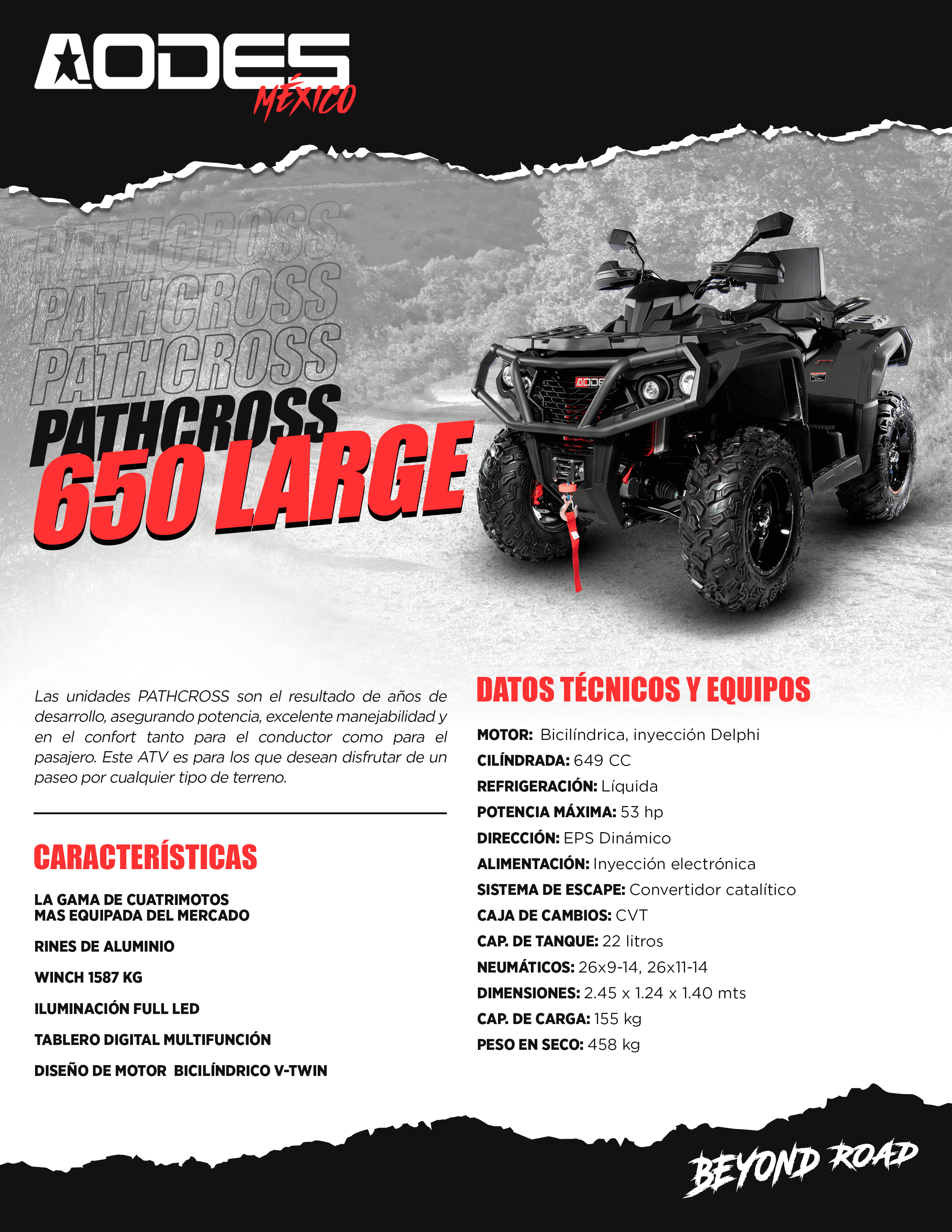 Pathcross 650 L | AODES México